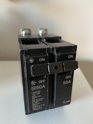 General Electric 50 AMP THQB2150 Circuit Breaker 2 Pole Bolt On 120 ...