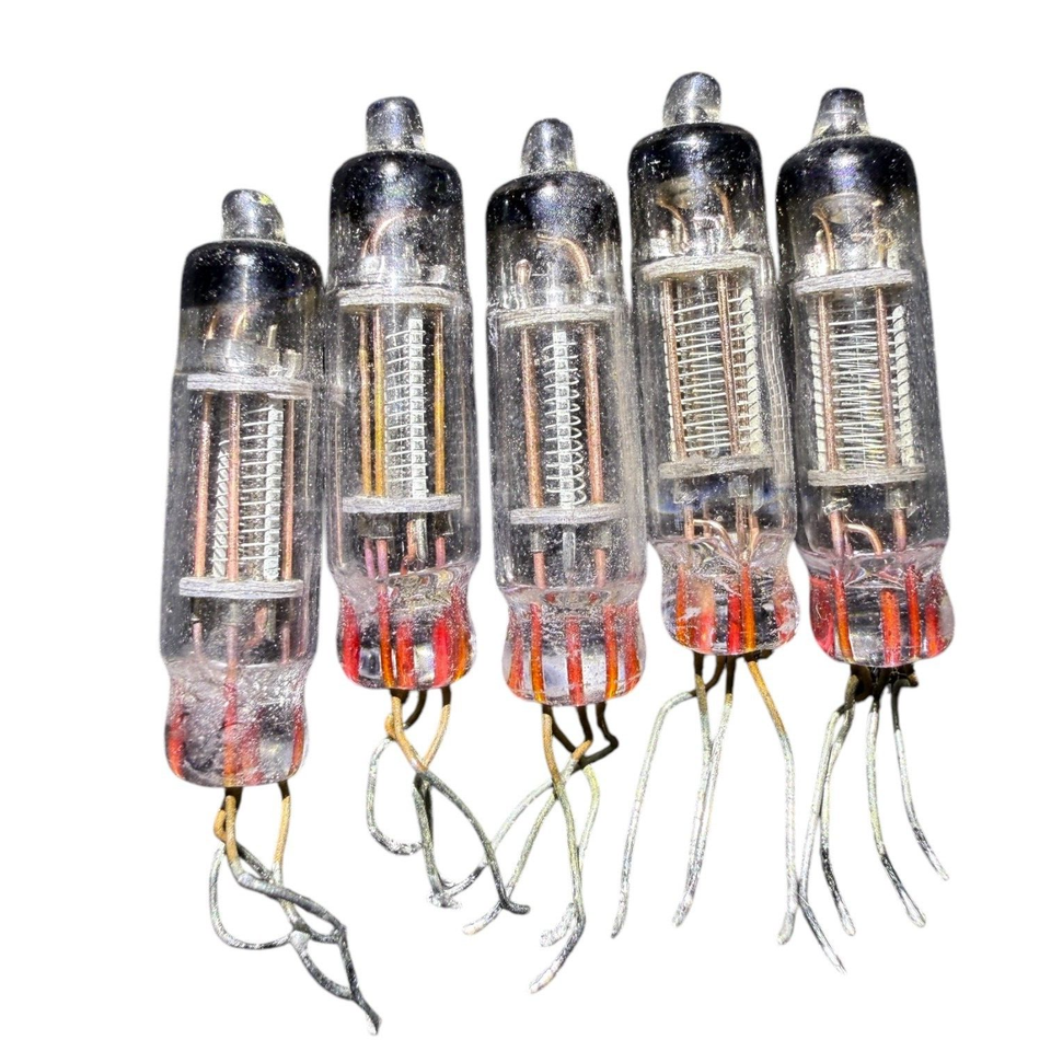 5 pcs used indicators IV-15 / DM160 / 6977 tiny VFD tube Soviet Magic ...