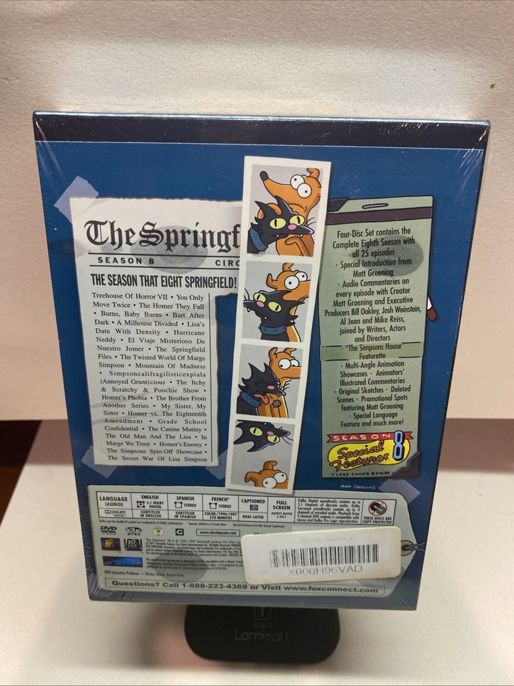 The Simpsons - Season 8 (DVD, 2009, 4-Disc Set) 24543369318| eBay