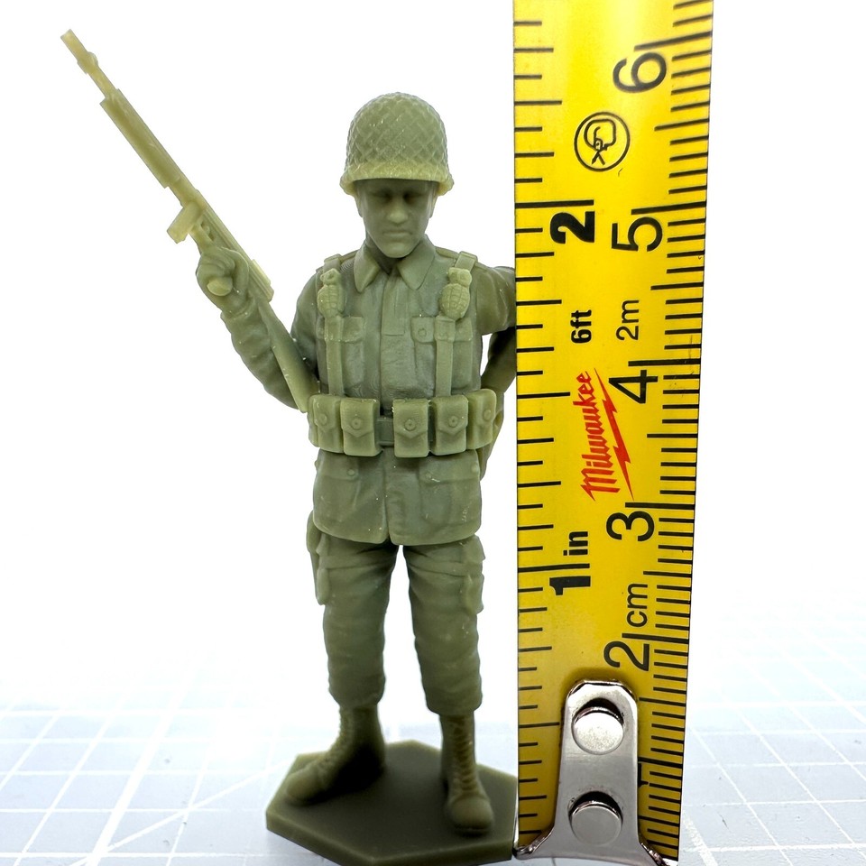 World War 2 American Toy Soldier Military Officer Thompson Resin 1/32 ...