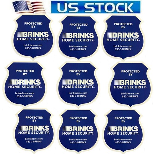 Home Security Stickers Window Decal signs For Brinks Alarm System ...