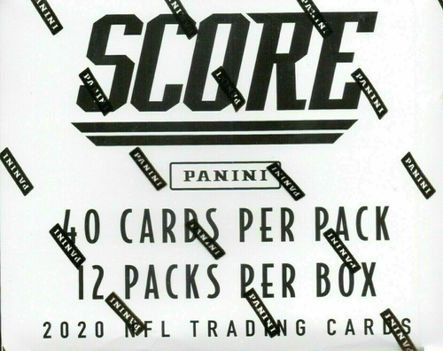 2020 SCORE FOOTBALL FACTORY SEALED FAT PACK CELLO BOX 12 PACKS 480 ...