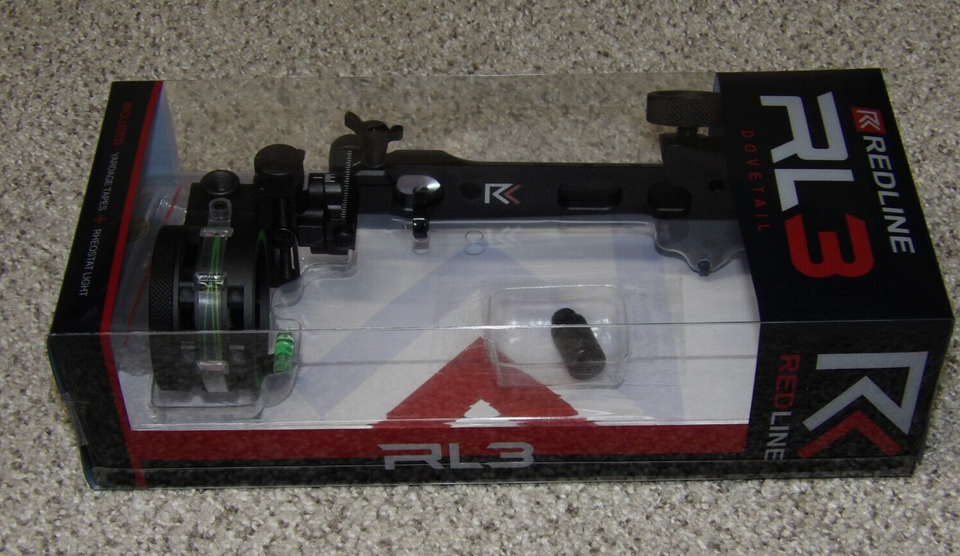 New Redline RL3 Dovetail Micro 3 Pin Bow Sight- Right Handed, .019 Pin ...