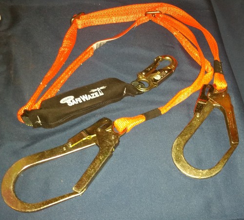 Safewaze Web Adjustable Fall Protection Fall Arrest Lanyard | eBay