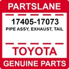 17405-17073 Toyota OEM Genuine PIPE ASSY, EXHAUST, TAIL | eBay