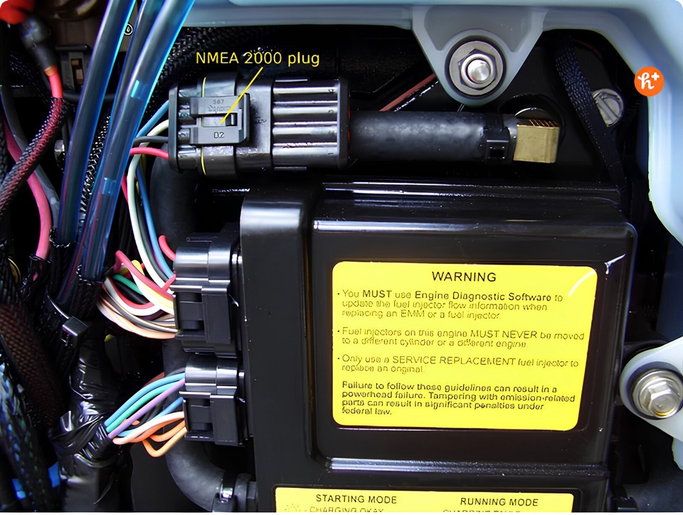 NMEA 2000 Evinrude 13 ft Interface Cable for Lowrance Simrad B&G Navico ...