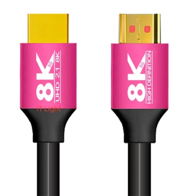 8K HDMI 2.1 Cable UHD HDTV Cable Ultra HD High Speed HDMI Cord 48 Gbps ...