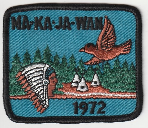 BOY SCOUT PATCH - 1972 MA-KA-JA-WAN - NATIVE AMERICAN - ERROR PATCH NA ...
