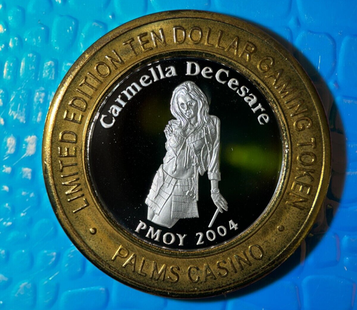 ⚡️ ️ Casino Chip OMG 😳 $10 Palms Playboy Silver Coin .999 Strike Las ...