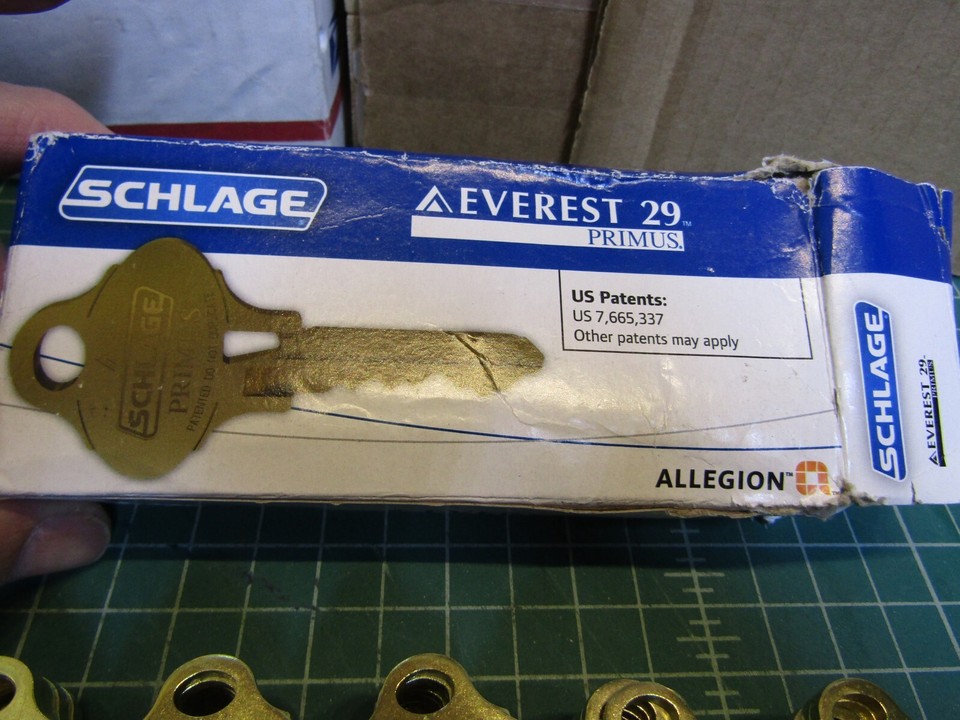 50 Schlage Everest 29 Primus Blank Keys .35-215-EV.468.T145.DETA NEW ...