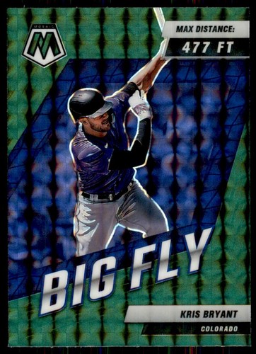 Kris Bryant 2022 Panini Mosaic Big Fly Green Prizm #BF-4 Rockies Insert ...