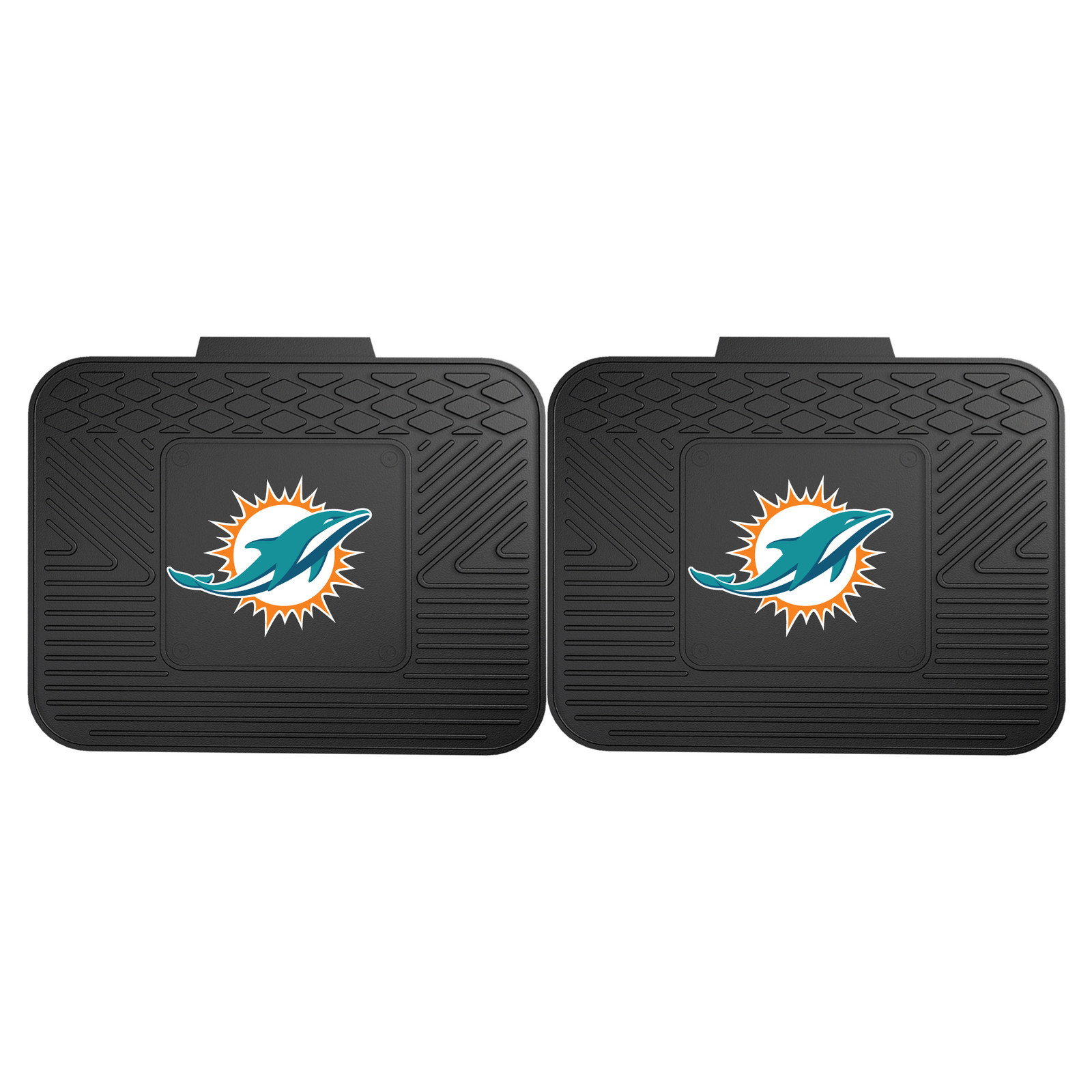 Miami Dolphins Heavy Duty NFL Floor Mats 2 & 4 pc Sets for Cars Trucks ...