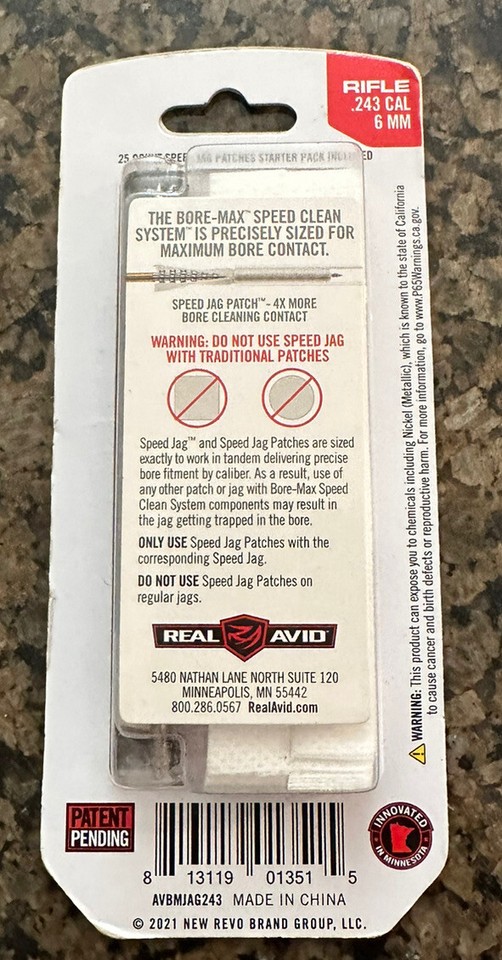 Real Avid Bore-Max Speed JAG and Patches Rifle .243 CAL 6mm | eBay