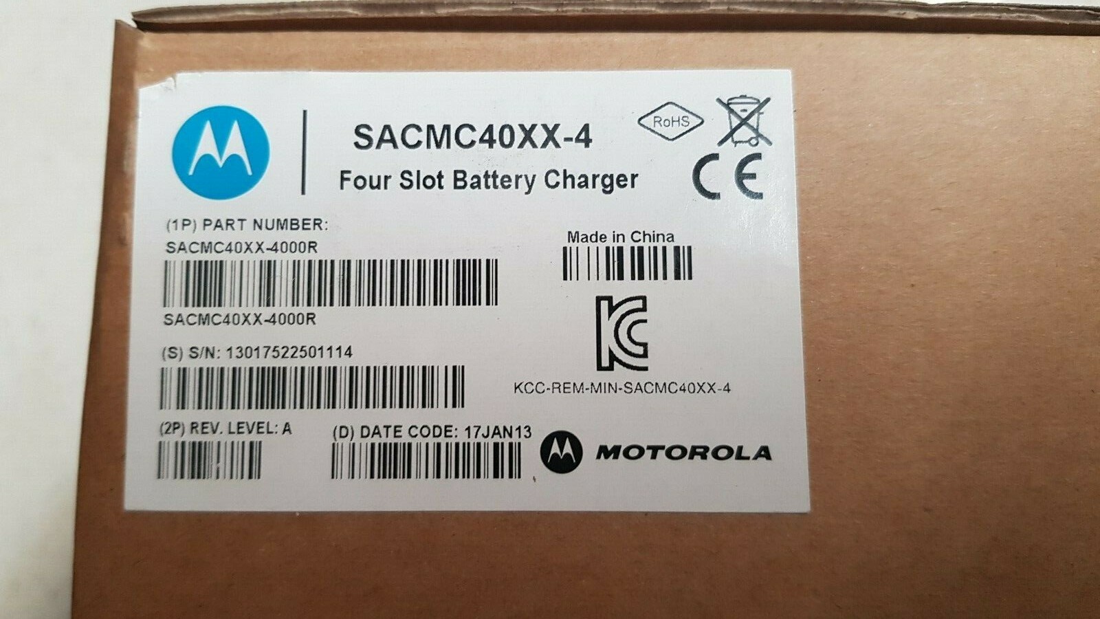 Genuine Motorola 4 Slot Battery Charger For MC40 SACMC40XX4000R New See Pics | eBay Australia