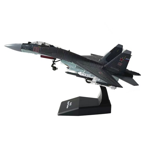 Gray SU-35 Super Flanker Heavy Aircraft 1:100 Simulation Fighter ...