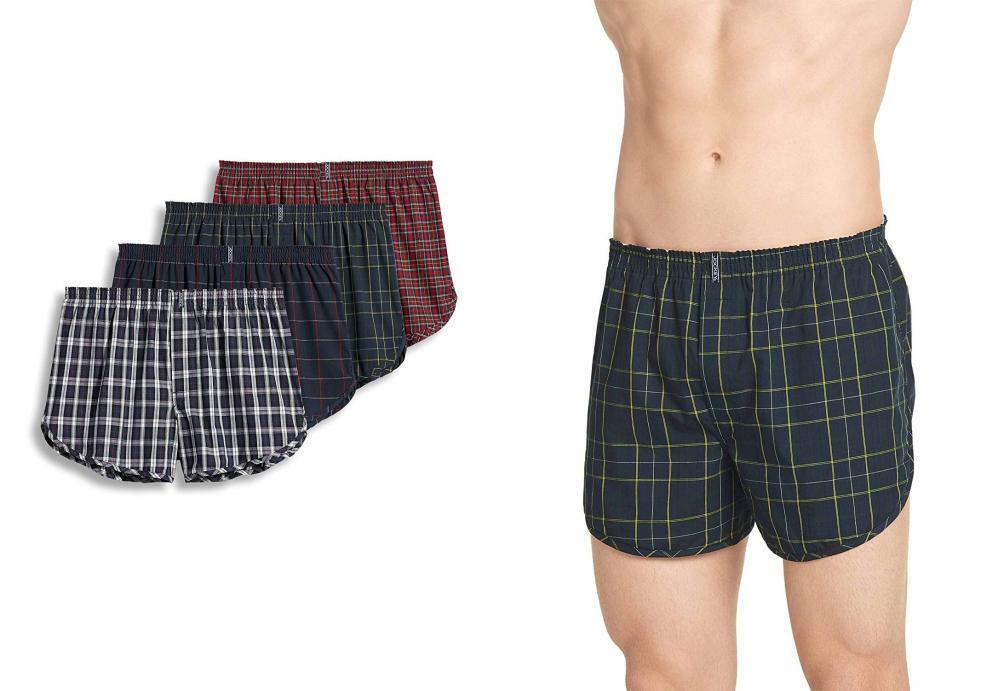 Jockey 1724 Mens Multi 4pk Tapered Underwear Boxers M 32-34 BHFO for ...
