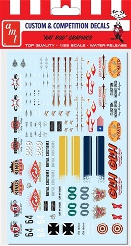 AMT MKA024 Rat Rod Graphics Decal Model Set, 1:25 Scale 849398017852| eBay