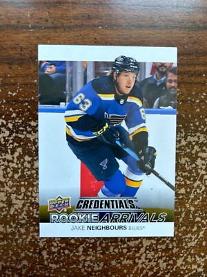 Jake Neighbours RC, Rookie Arrivals #RA-22 - 2021-22 Upper Deck ...