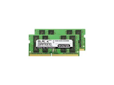 Black Diamond Memory 32GB (2 x 16GB) 260-Pin DDR4 SO-DIMM DDR4 2933 ...