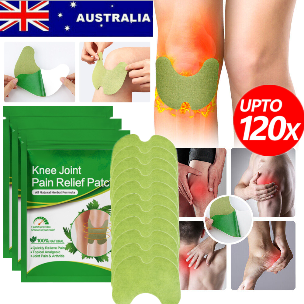 120×Wormwood Knee Plaster Sticker Wellnee Back Neck Pain Joint Ache ...
