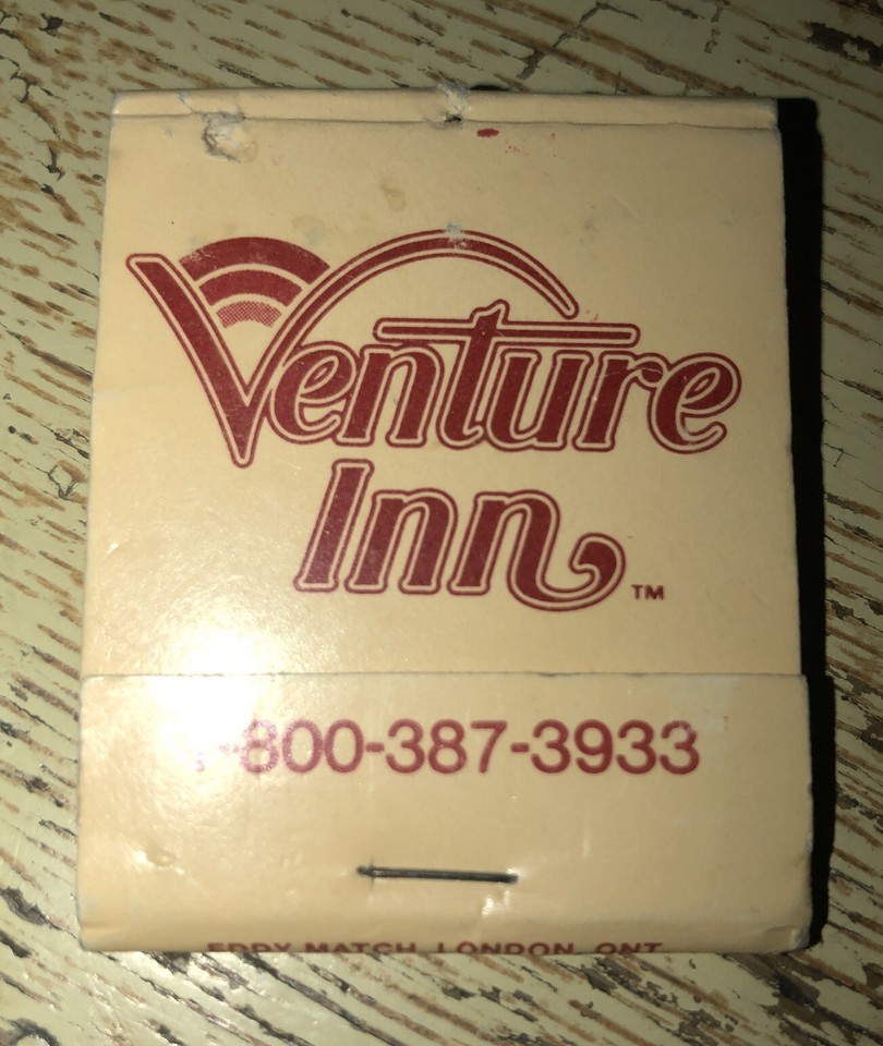 Venture Inn Hotels London Ontario Mostly Full Matchbook 70s | eBay