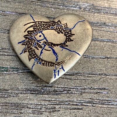 Variety C.C. TCF 2006 Eragon Gold Tone & Blue Heart Shaped Pin | eBay