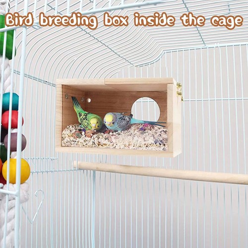 1 Set Bird Breeding Box Smooth Edges Multifunctional Cockatiel Parrot ...