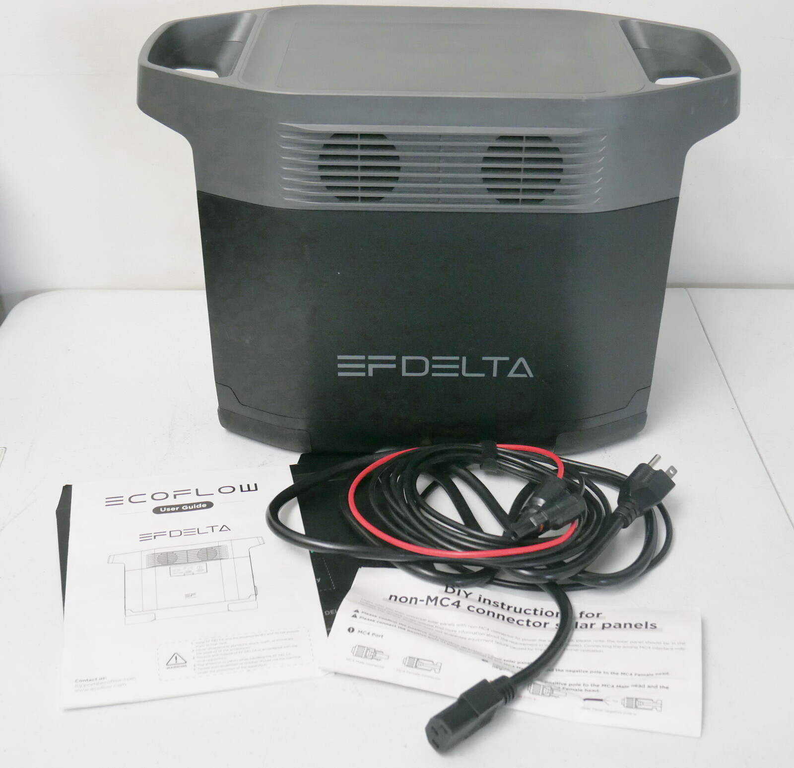 EF Delta EcoFlow EF3 Pro 2100Wh Power Station Generator w/ Solar Panel ...