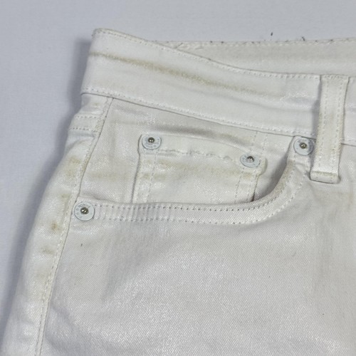 Rag & Bone Jeans Womens 27 White Casey High Rise Ankle Flare Coated ...