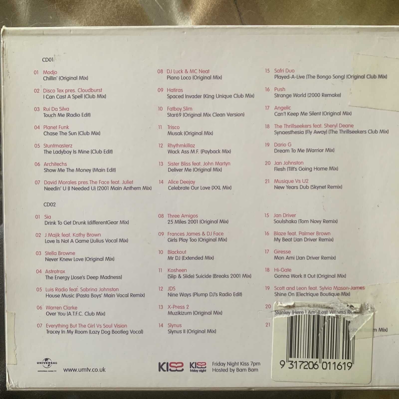 Kiss Clublife 2001 by Various Artists (CD, 2001)(b78/1) 731455619225 ...