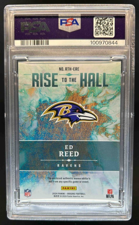 2024 Origins Ed Reed Rise to the Hall Jersey #99/99 Ravens PSA 9 | eBay