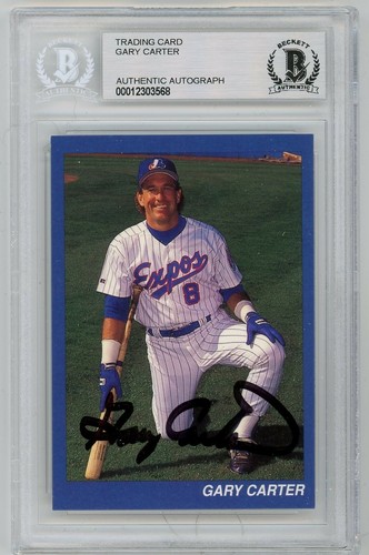 Gary Carter Signed Trading Card - Beckett BAS | eBay