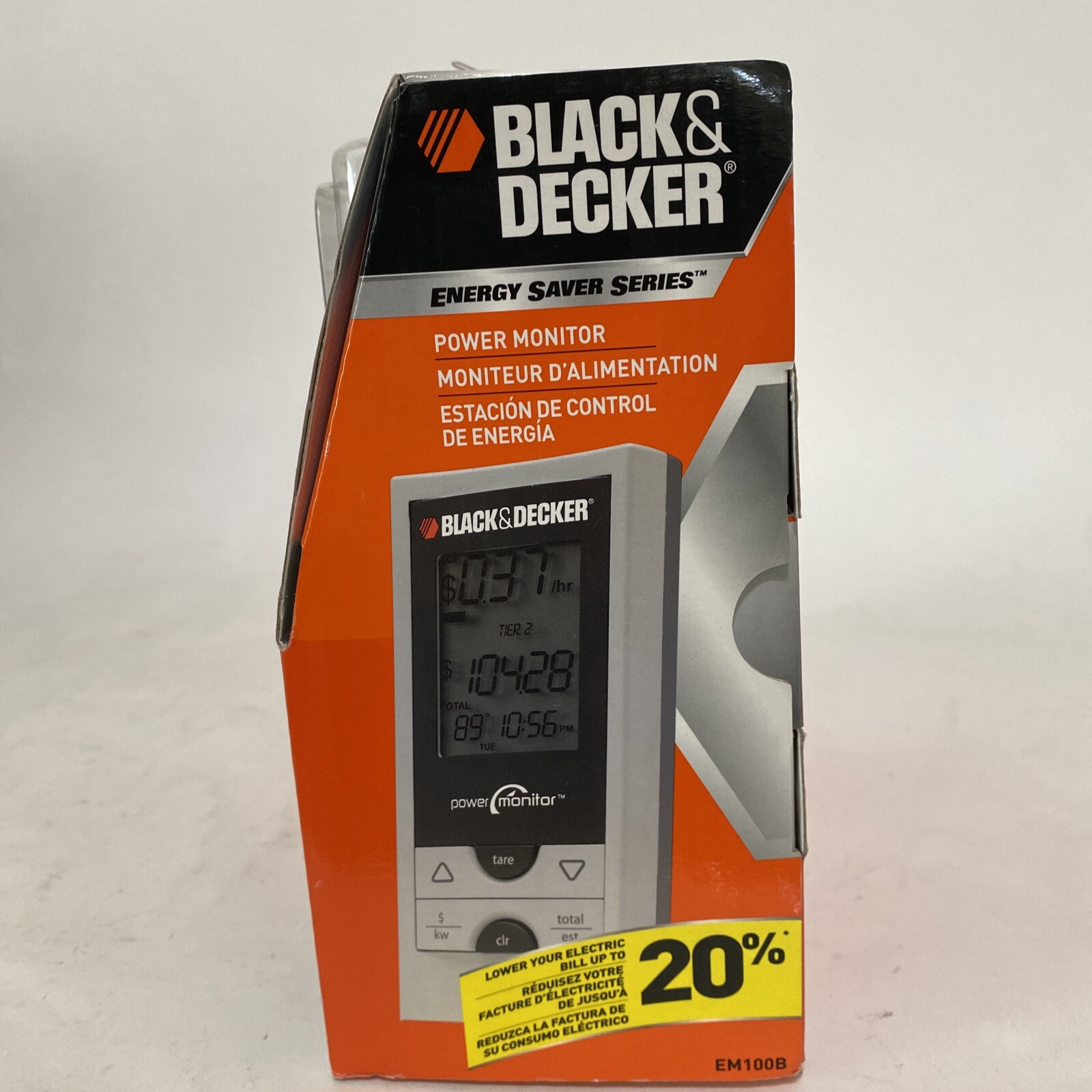 Black & Decker energy saver series EM100B power monitor LCD display NIB ...