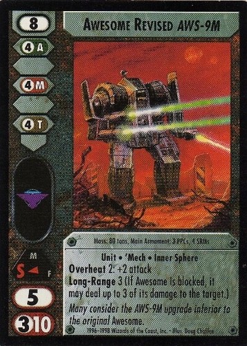 Battletech CCG: Awesome Revised (AWS-9M) [Ungraded] from set Commander ...