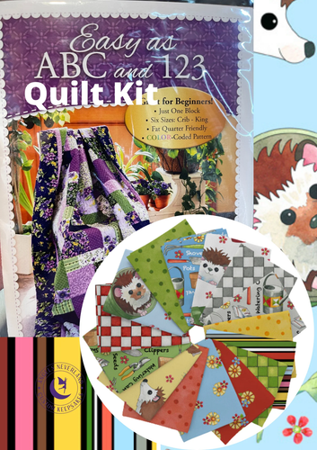 Who Let The Hogs Out Beginner Quilt Kit Easy as ABC and 123 Pattern for ...