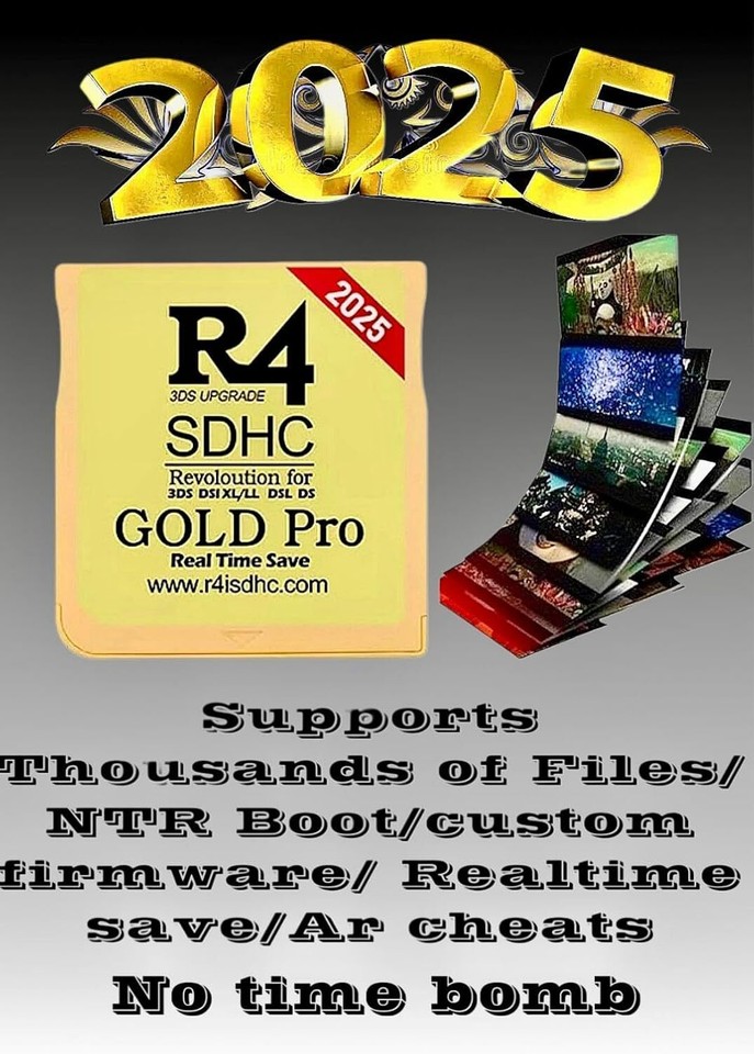 2025 Version R4 Gold Pro SDHC R4i For DS/NDS/3DS/2DS Revolution ...