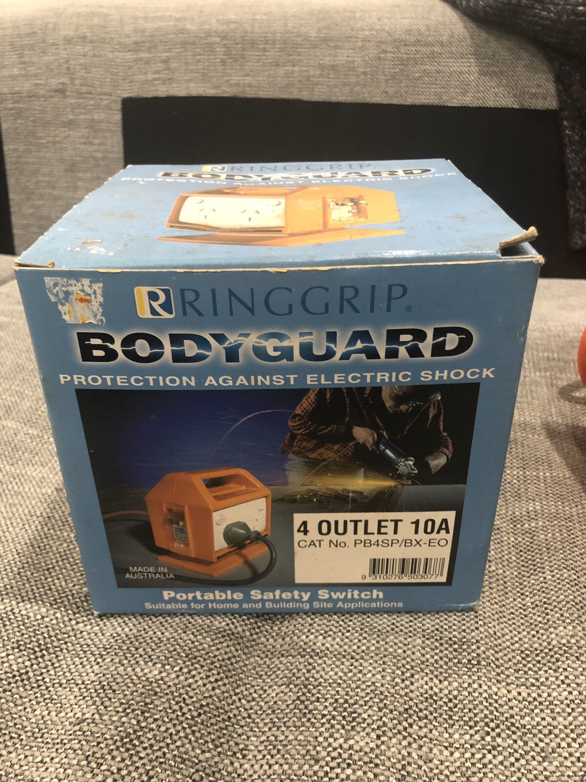 Ringgrip Bodyguard Portable Safety Switch 4 Outlet 10A PB4SP/BX-EO ...
