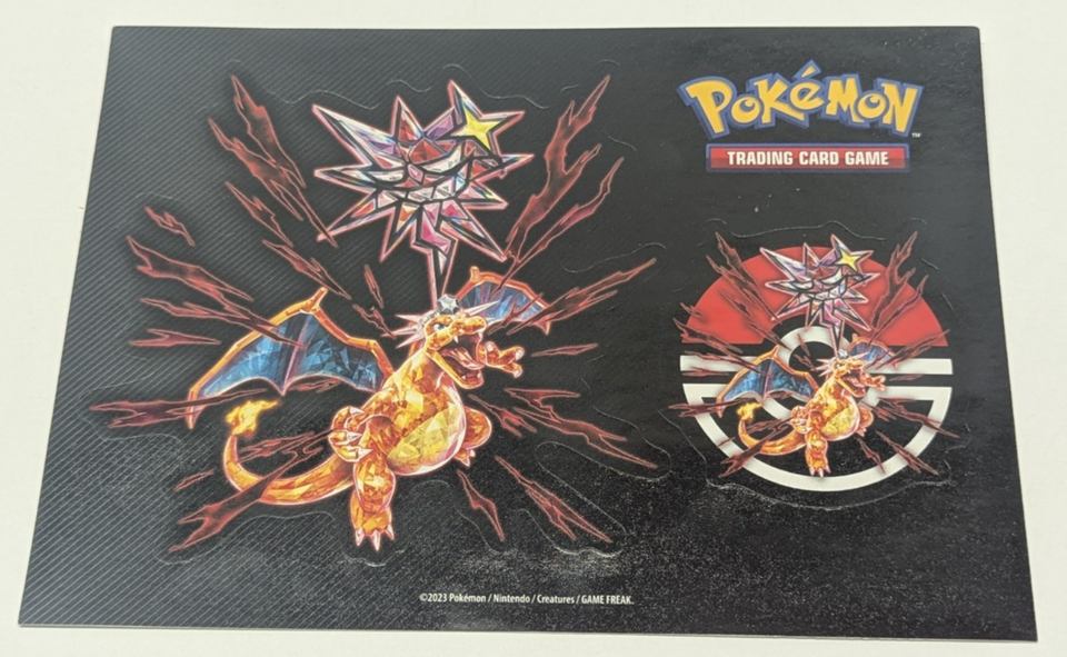POKEMON Scarlet & Violet CHARIZARD Collectors Tin/Lunch Box w/Coin ...