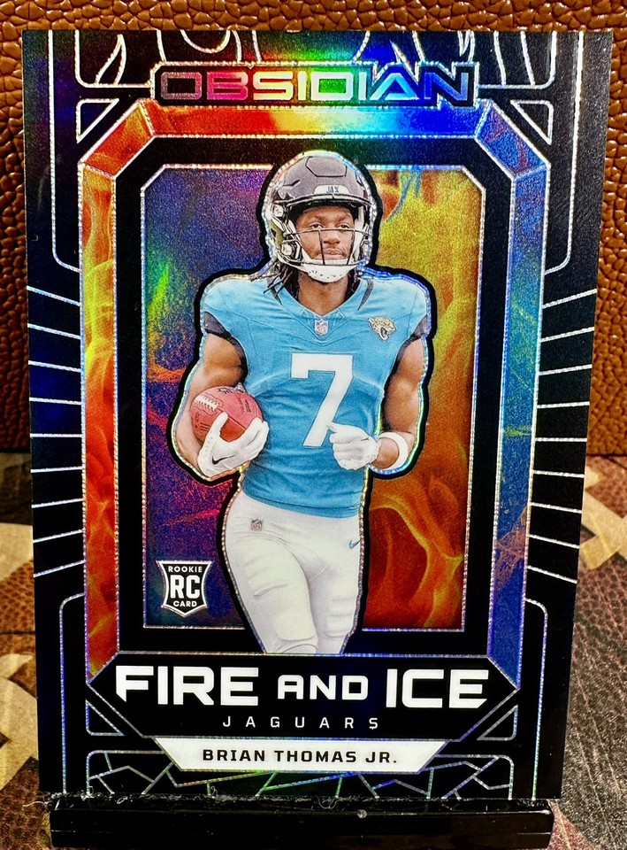 2024 Obsidian Brian Thomas Jr. Fire and Ice Black Electric Etch ...