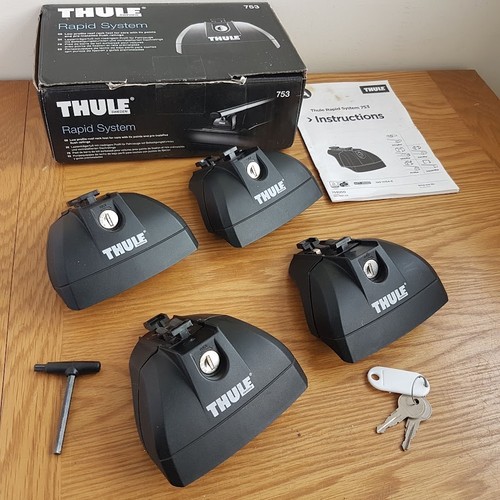 THULE 753 Foot Pack kit (4 feet) - Rapid Fixpoint XT System - Lockable ...