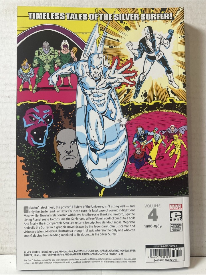 Silver Surfer Epic Collection #4 (Marvel 2022) Stan Lee/Moebius Parable ...