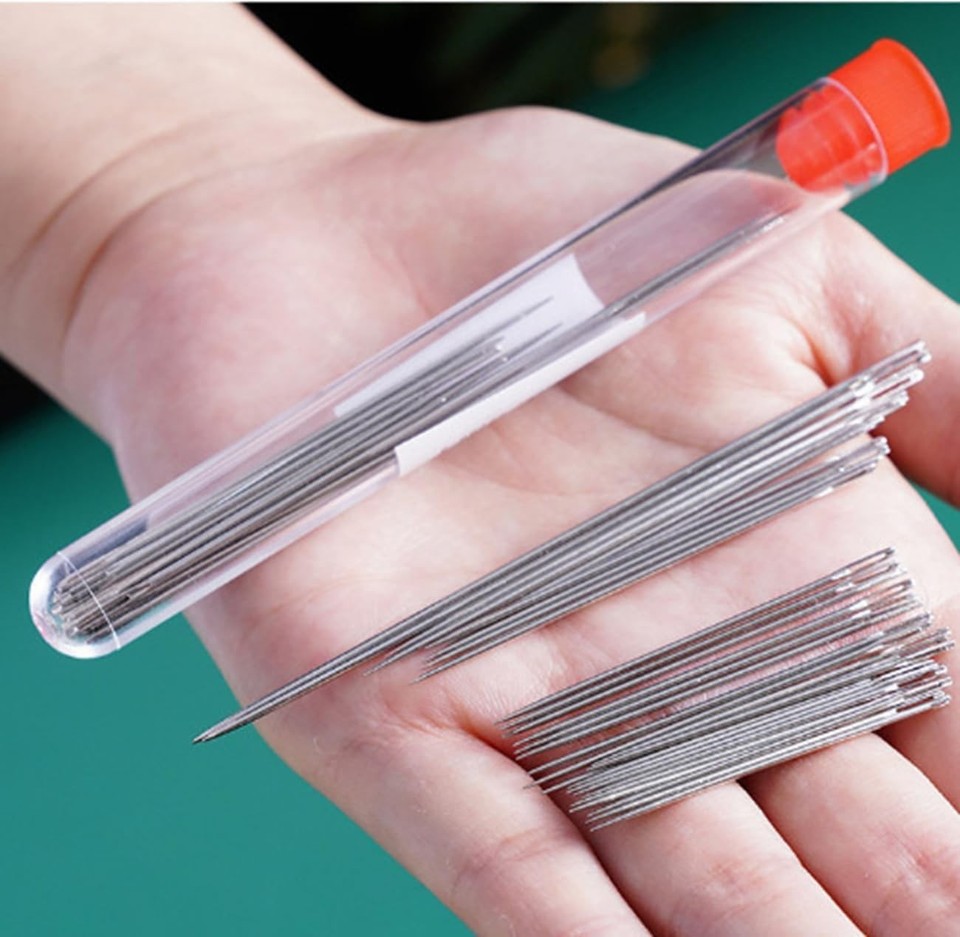 Big Eye Steel Needles Set, Stainless Steel Sewing Needle Kit US | eBay