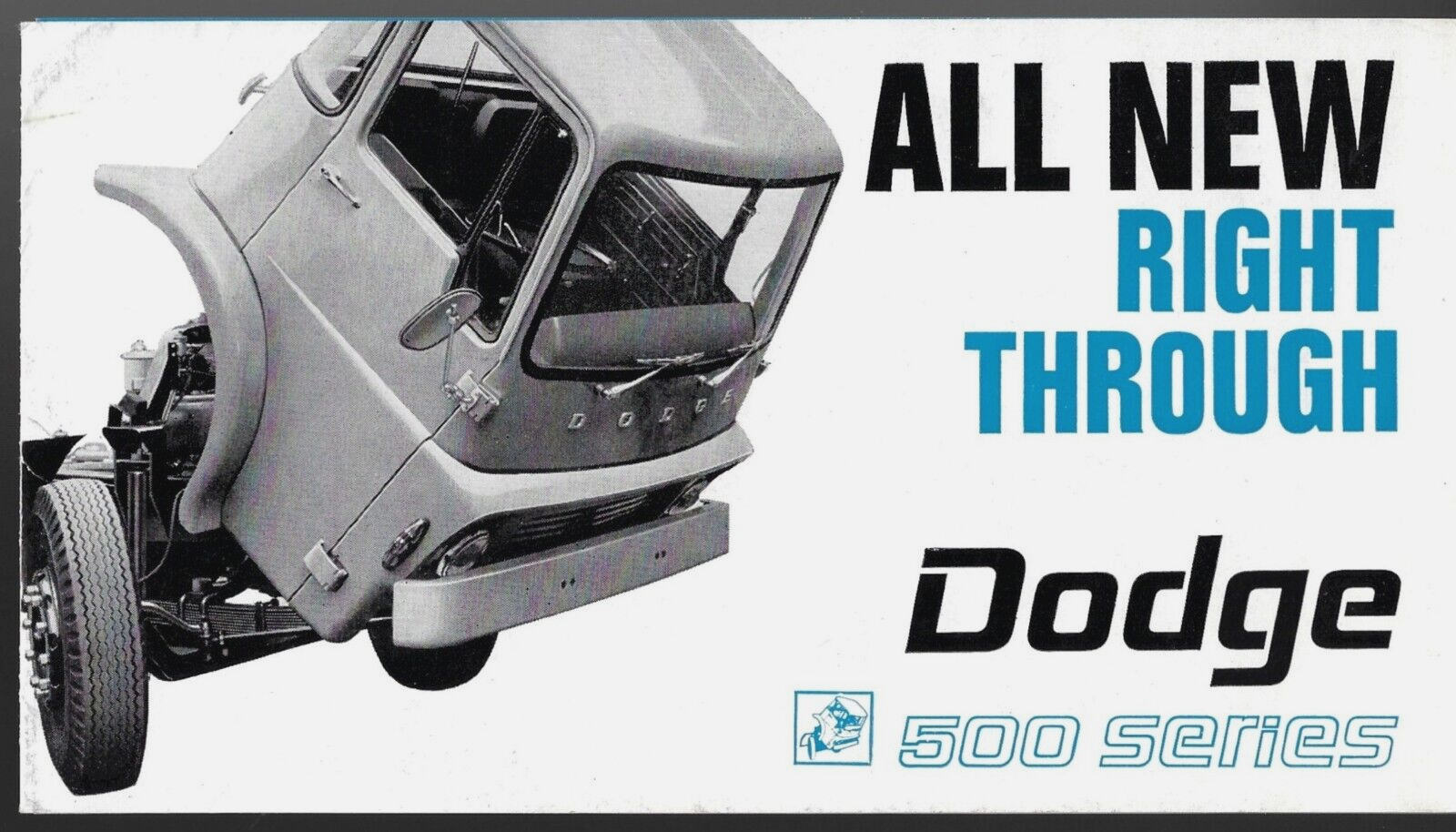 Dodge 500 Series 1965-66 UK Market Launch Foldout Sales Brochure Rigid ...