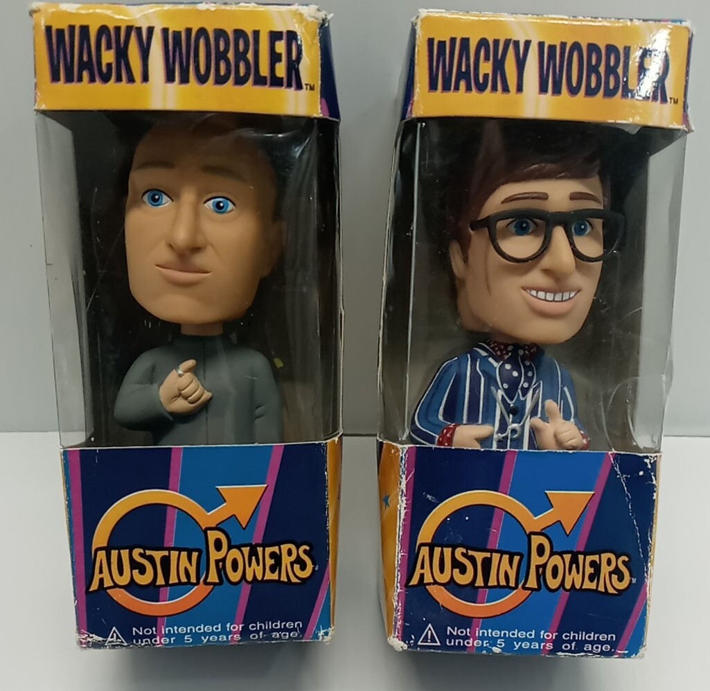 Dr. Evil & Austin Powers Funko Wacky Wobbler Bobblehead Lot | eBay