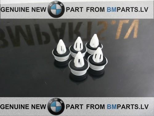 5x NEW GENUINE BMW & MINI CLIP WITH WASHER WHITE 51418224768 | eBay