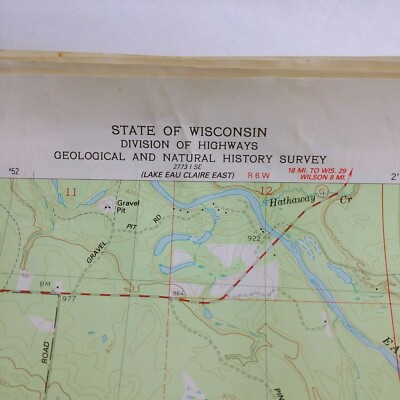 Maps Wisconsin Geological Survey And Natural History Survey 1970-1984 ...