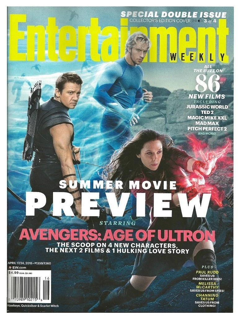 Ultron Entertainment Weekly Cover