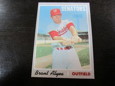 1970 Topps # 303 Brant Alyea Card Washington Senators | eBay