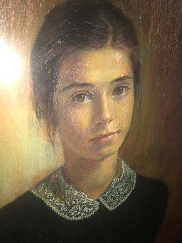 Original Evelyn Embry Pastel Painting Young Woman signed | eBay