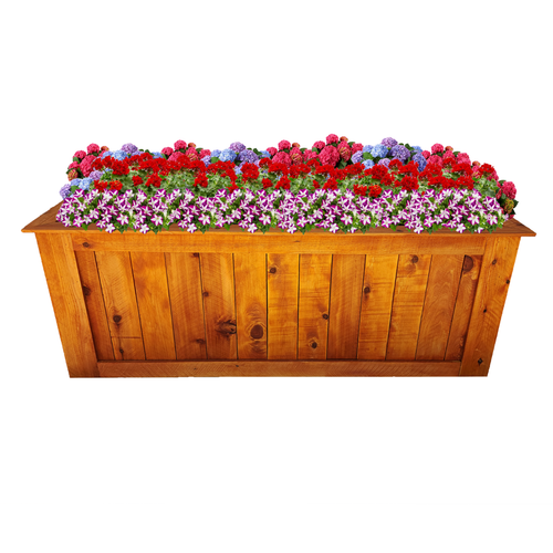 Large Rectangular Cedar Wooden Planters Garden Outdoor Flower Plant ...